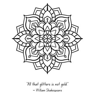 Mandala Coloring Book: Featuring Beautiful Mandalas Paired With Famous ...