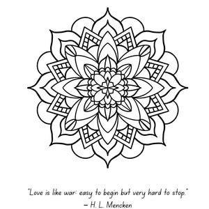 Mandala Coloring Book: Featuring Beautiful Mandalas Paired With Famous ...