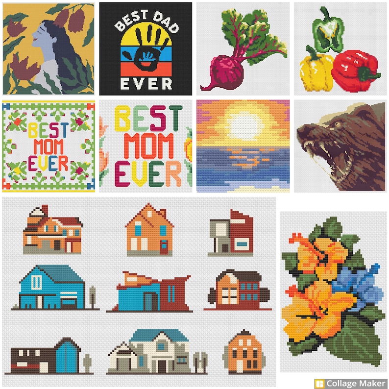 100 Patterns Bundle Set #1 - Etsy