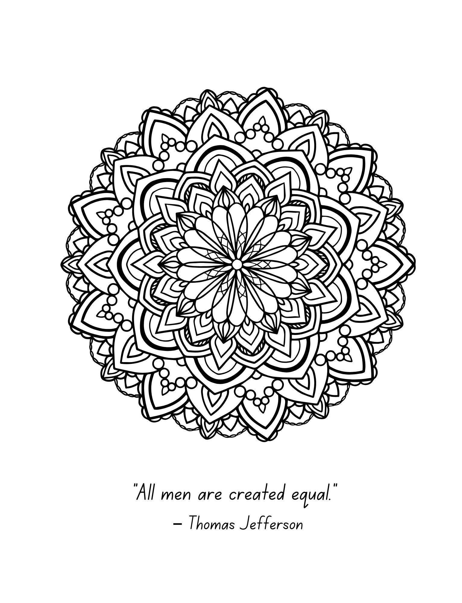 Mandala Coloring Book: Featuring Beautiful Mandalas Paired With Famous ...