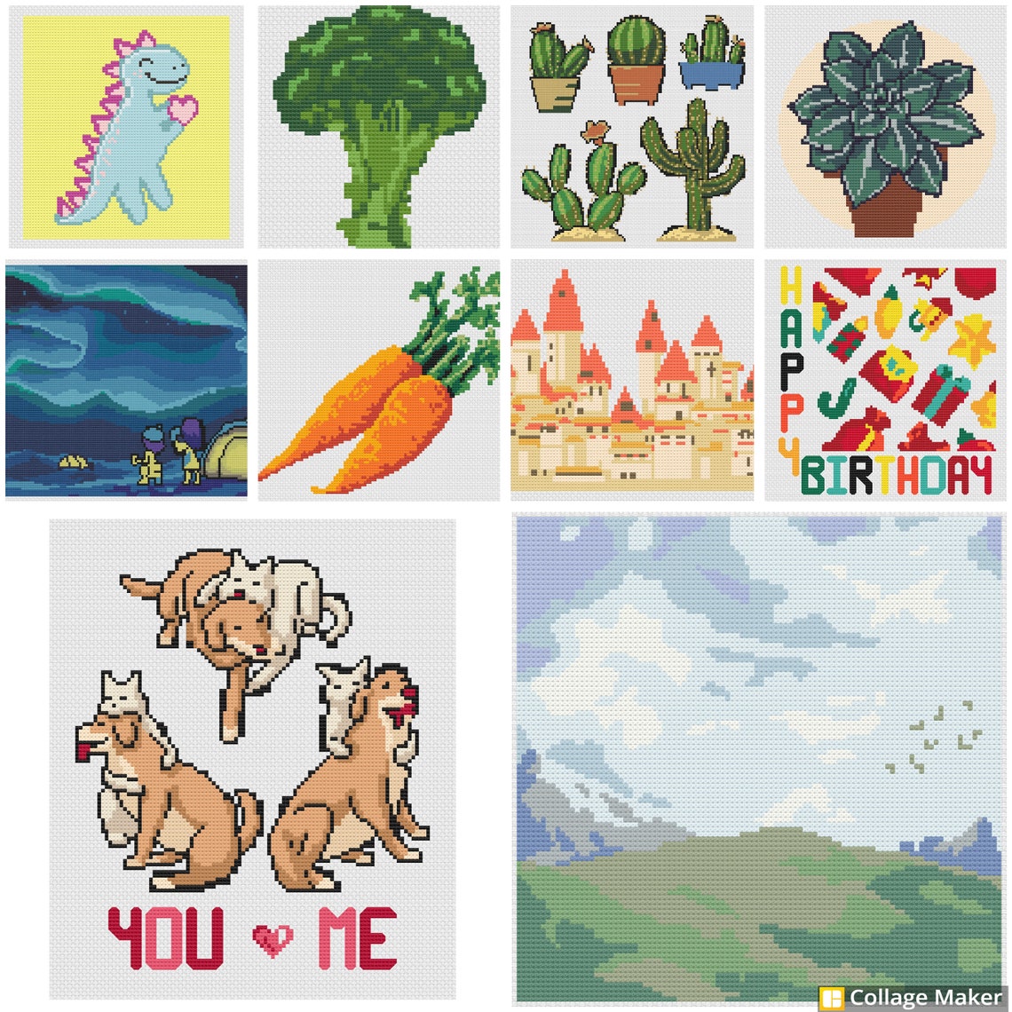 100 Patterns Bundle Set #1 - Etsy