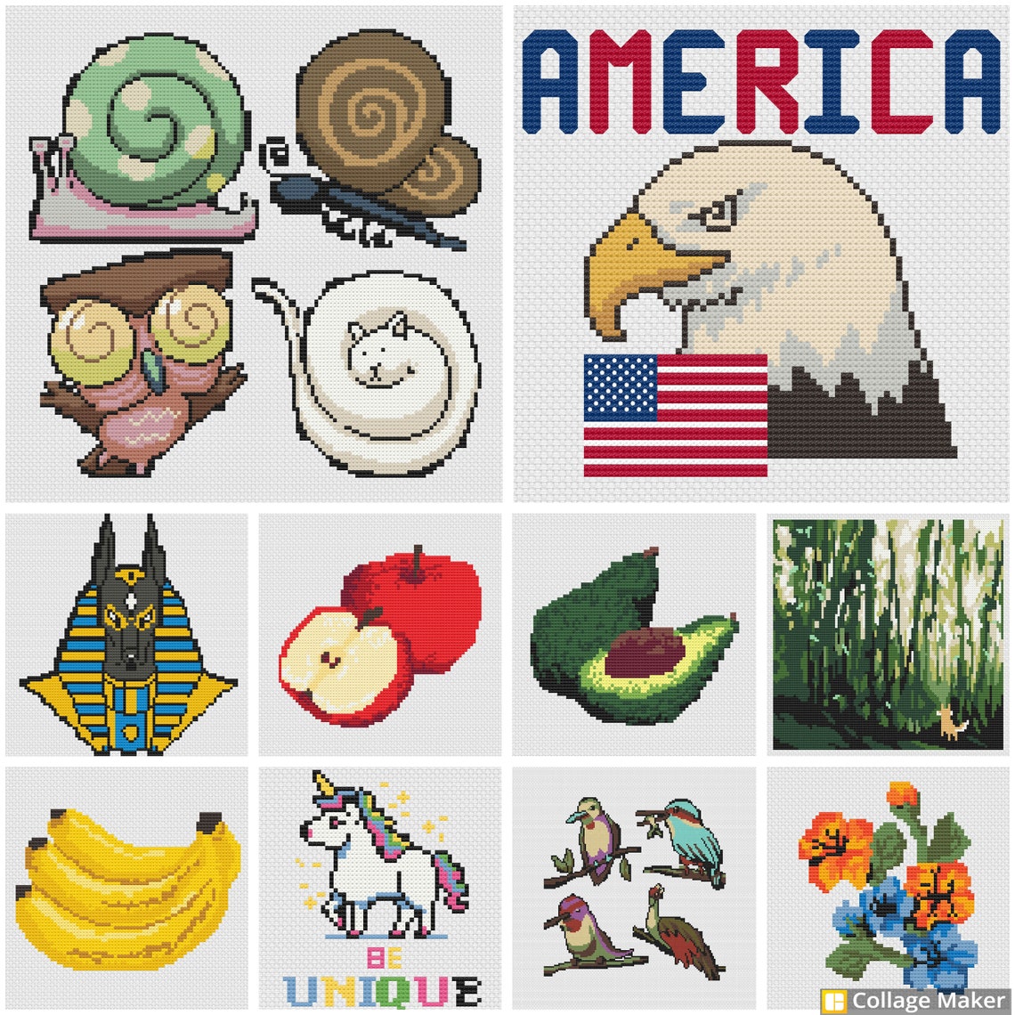 100 Patterns Bundle Set #1 - Etsy