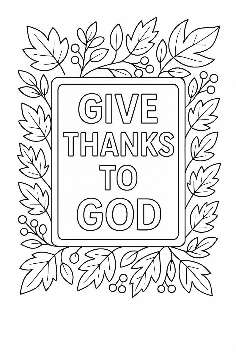 Thanksgiving Coloring Pages | Fall Family Activity Printable File - Etsy
