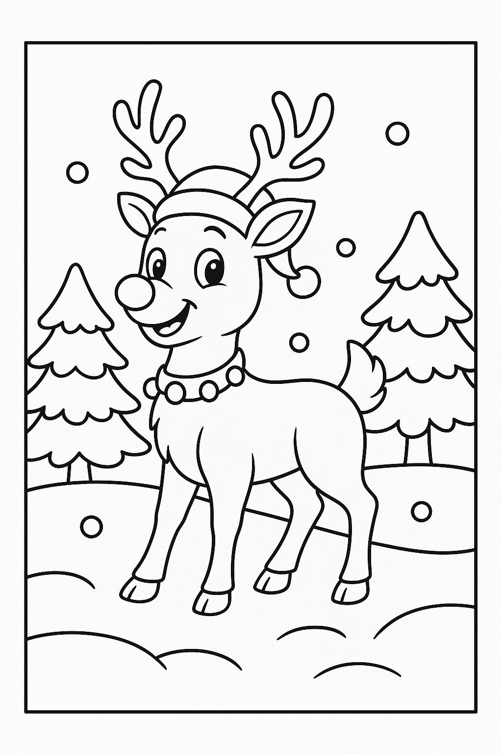 Christmas Coloring Pages for Kids | Holiday Animals, Santa, Unicorn ...