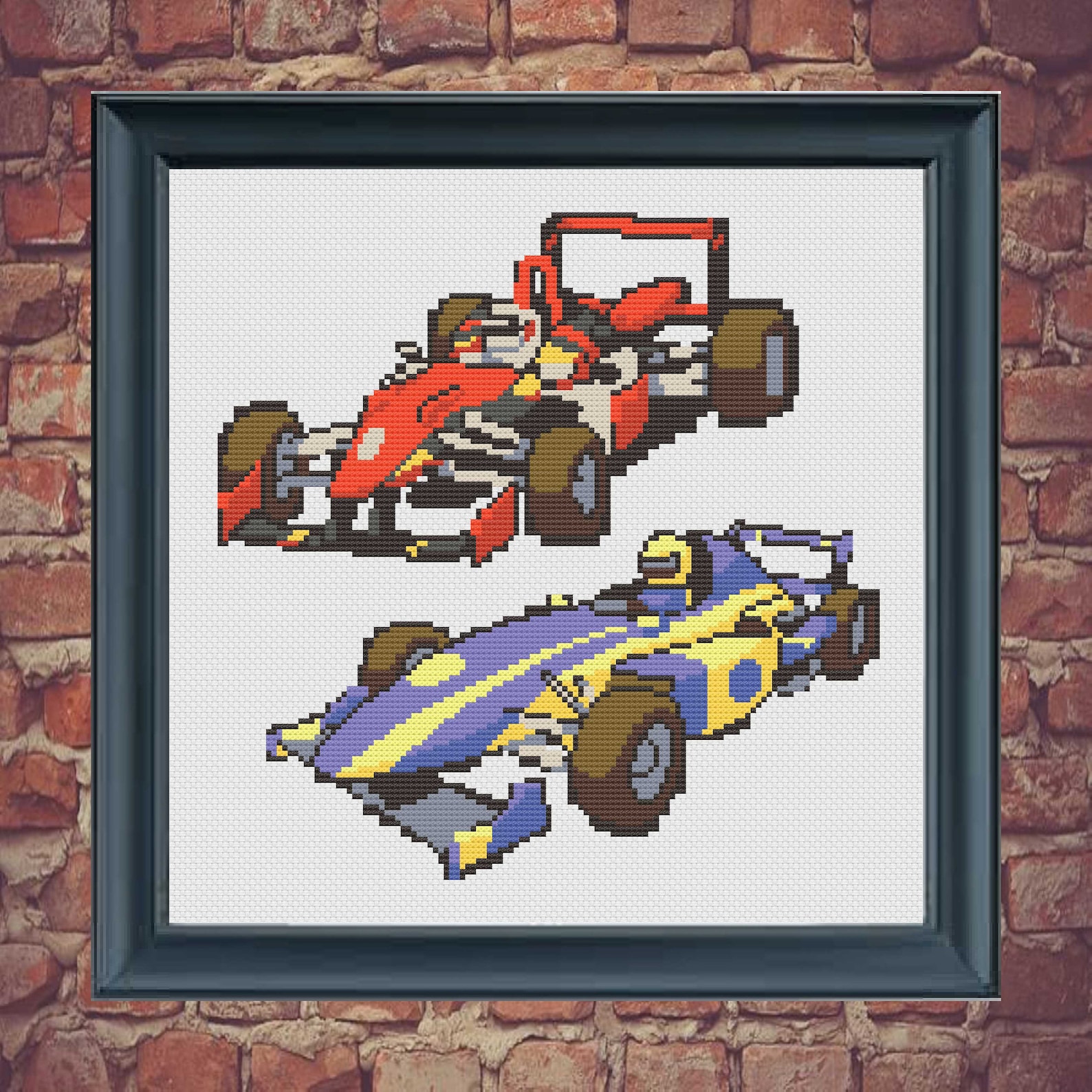 Racing Car, Transport Cross Stitch, Cars Sampler, Mini Fast, Sports Car ...