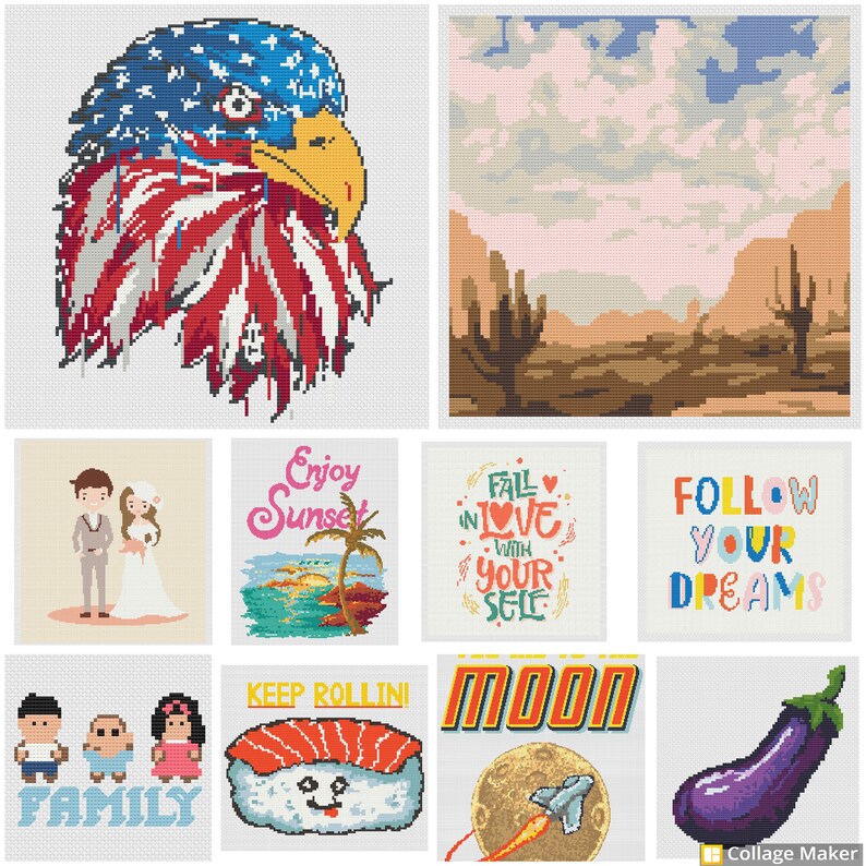 100 Patterns Bundle Set #1 - Etsy