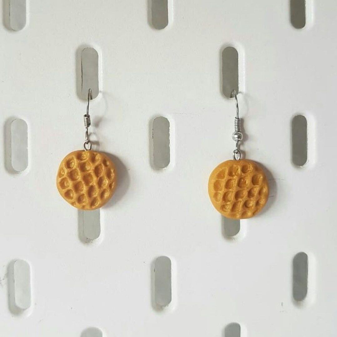 Stranger Things, Eleven, Inspired, Eggo Waffle Earrings, Handmade, Stud ...