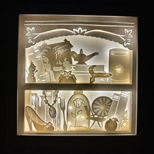Princess Bookshelf Light Box - Etsy