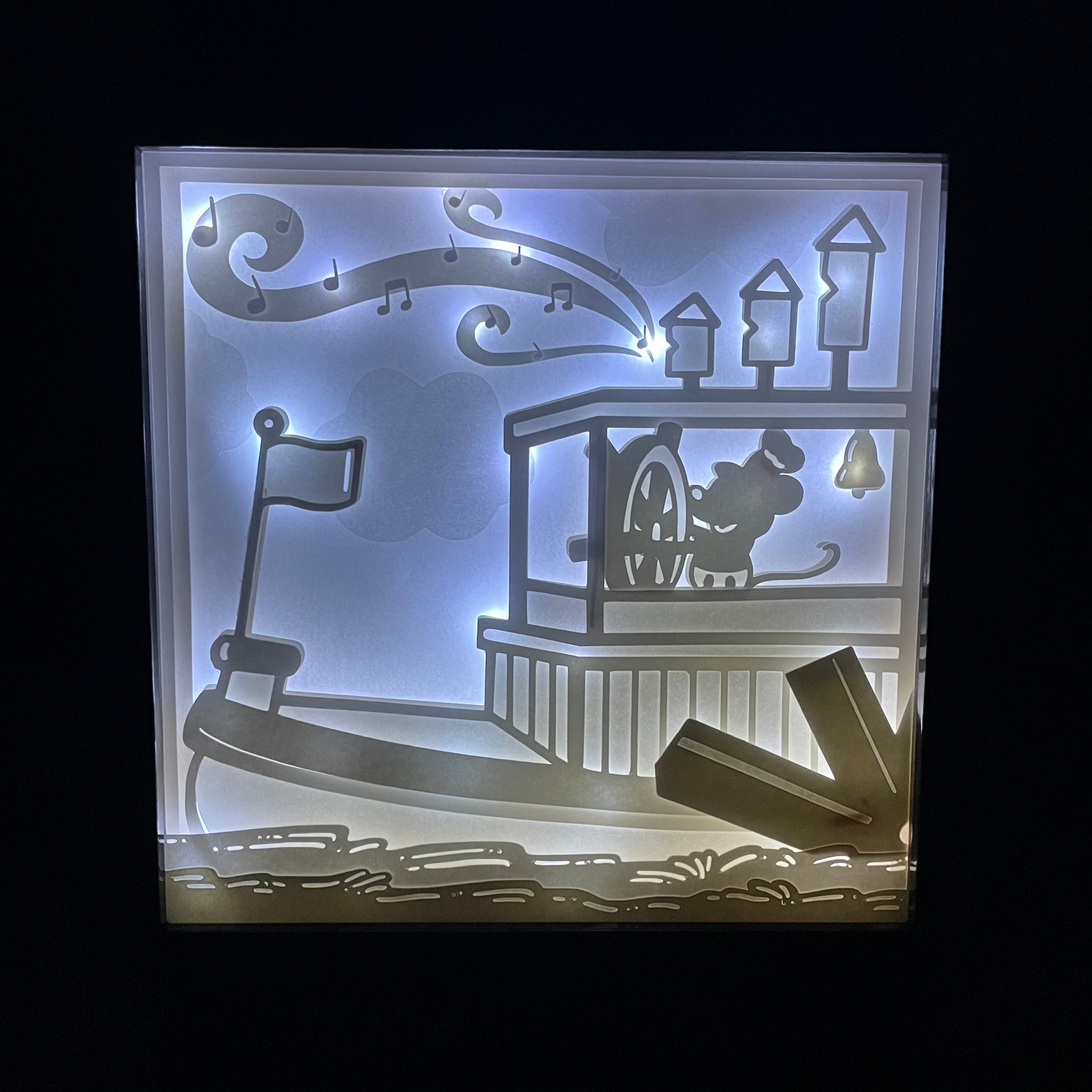 Steamboat Willie Light Box - Etsy