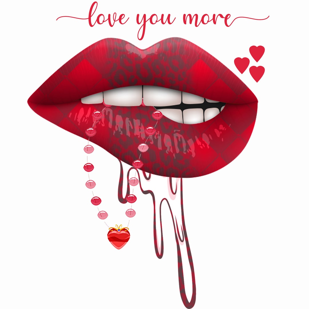Lips SVG, Kiss SVG, Lips Print Svg, Red Lips Svg, Dripping Lips Svg ...
