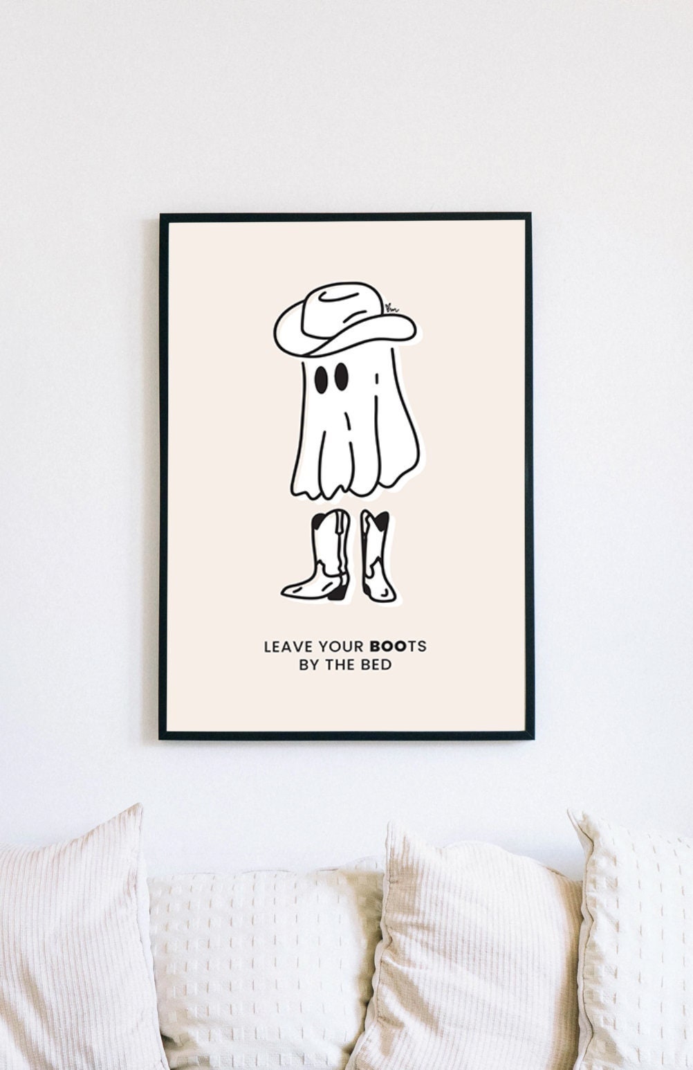 Leave Your Boo-ts by the Bed | Halloween Inspired Poster | Instant ...
