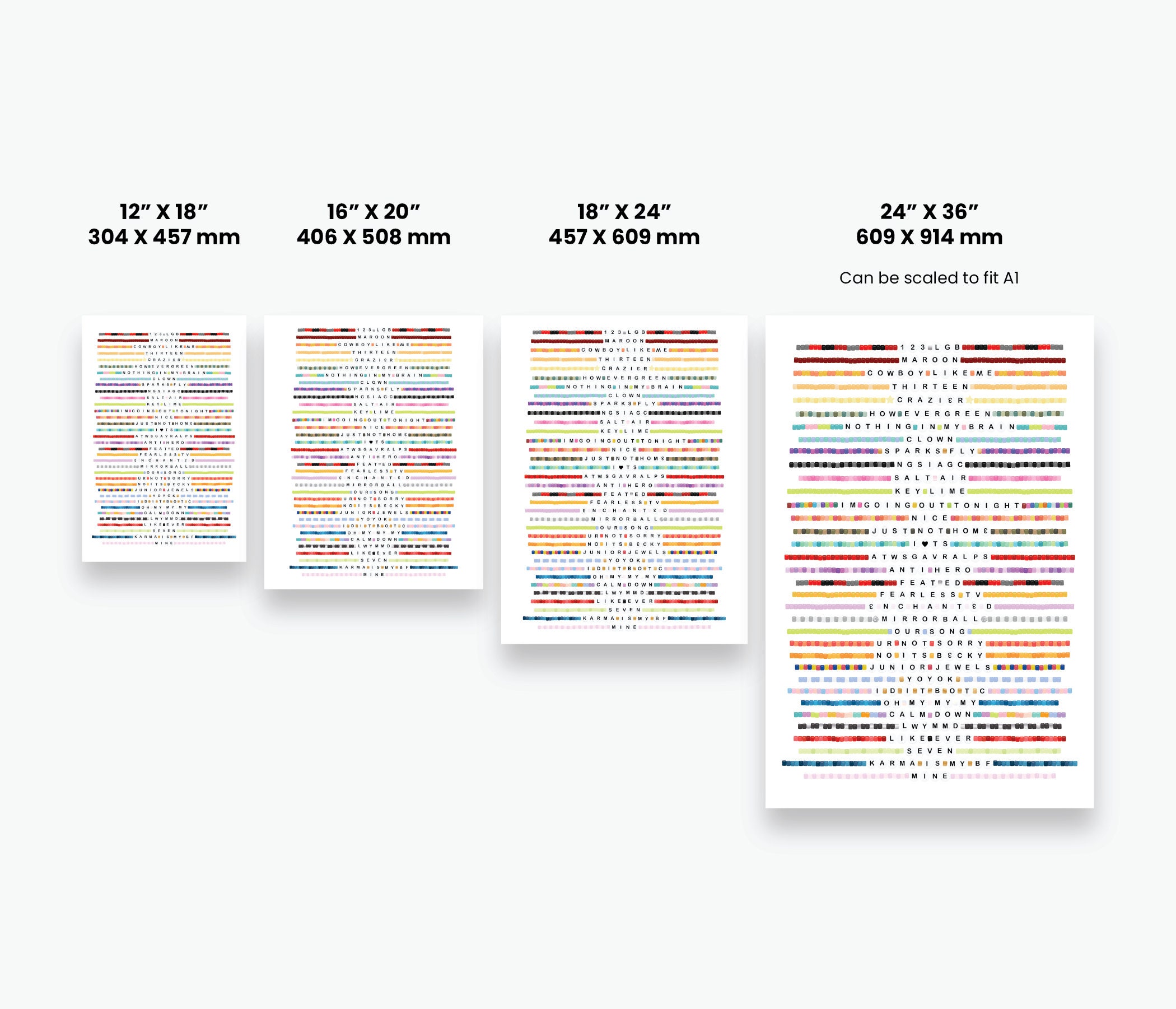 Friendship Bracelet Wall Art | Taylor Swift Inspired | Instant Download ...