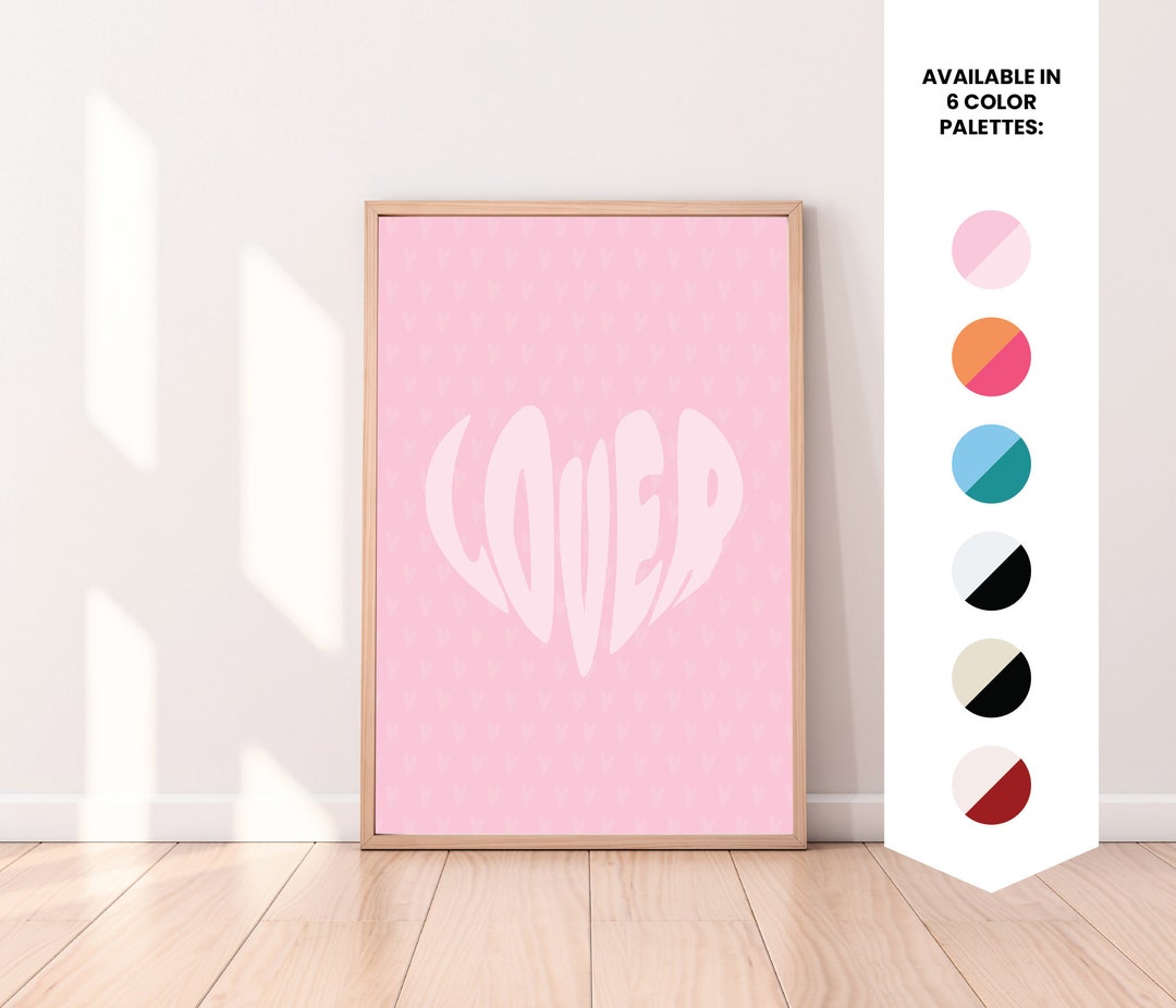 Taylor Swift Lover Inspired Poster Instant Download - Etsy