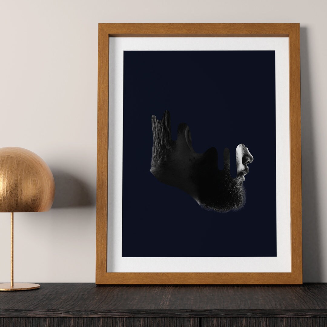 Man Dripping in Paint | Poster Digital Download | 3 Color Options (dark ...