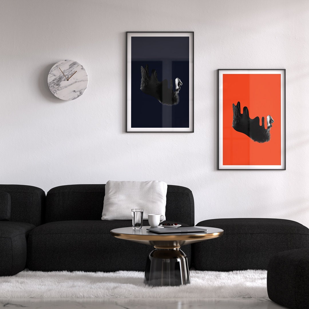 Man Dripping in Paint | Poster Digital Download | 3 Color Options (dark ...