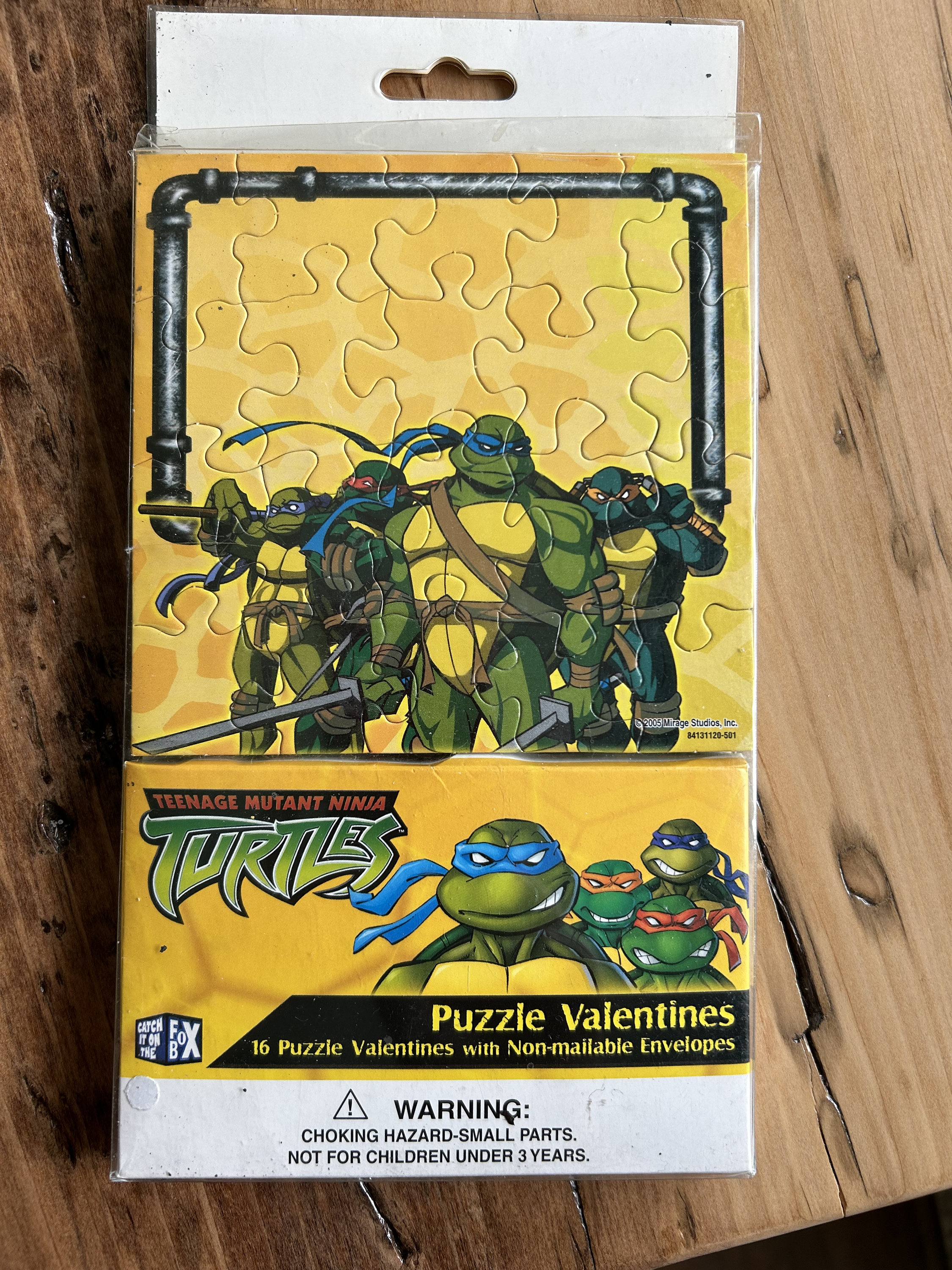 Vintage Teenage Mutant Ninja Turtles Puzzle Valentine Cards - Etsy