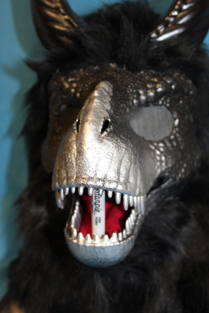 Dino Mask Premade - Etsy