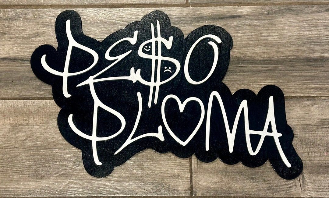 Custom Peso Pluma Laser Cut Wood Sign: Layered Corridos Decor - Etsy