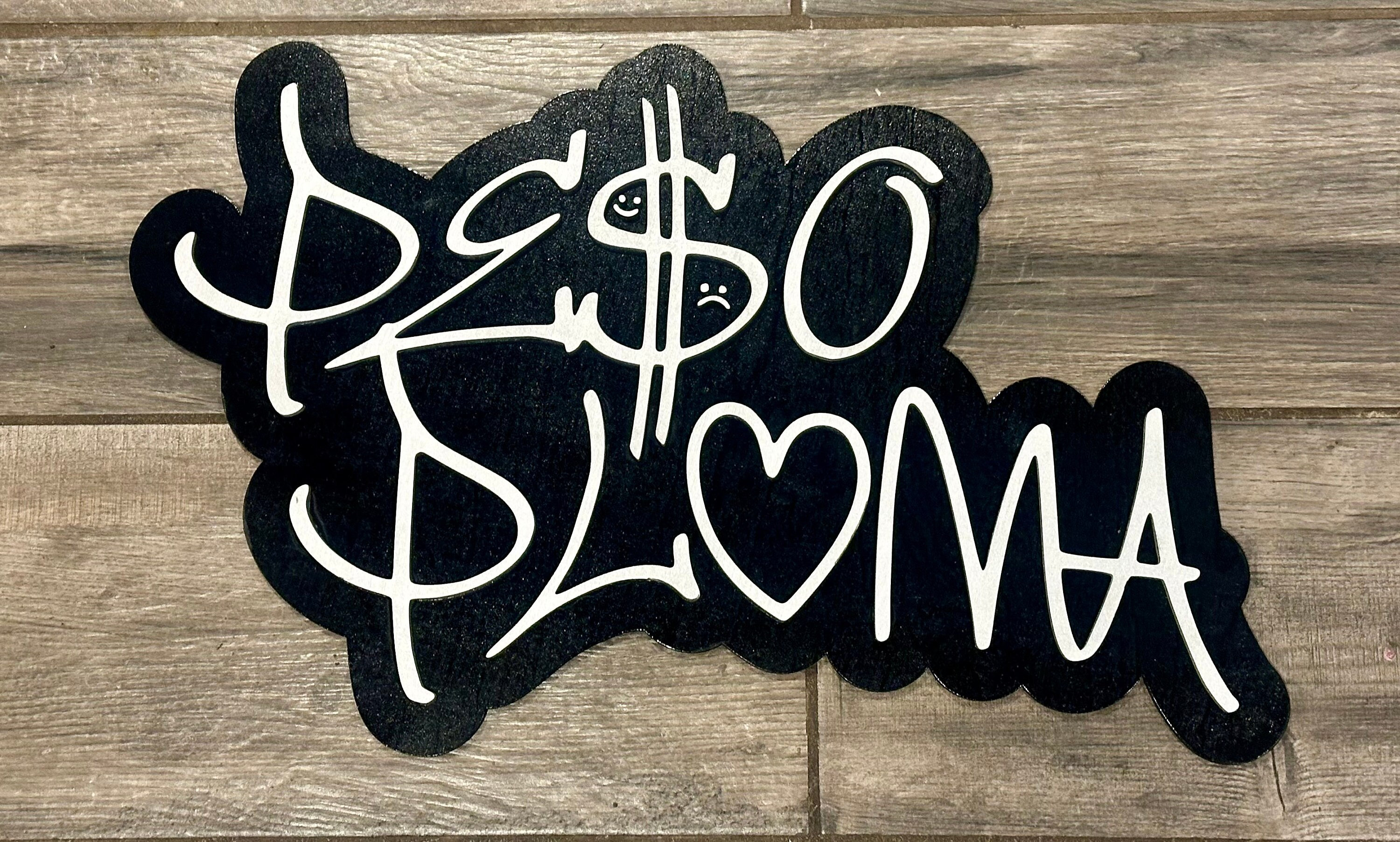 Custom Wood Sign, Personalized Sign, Peso Pluma, Logo Sign, Custom 3d ...