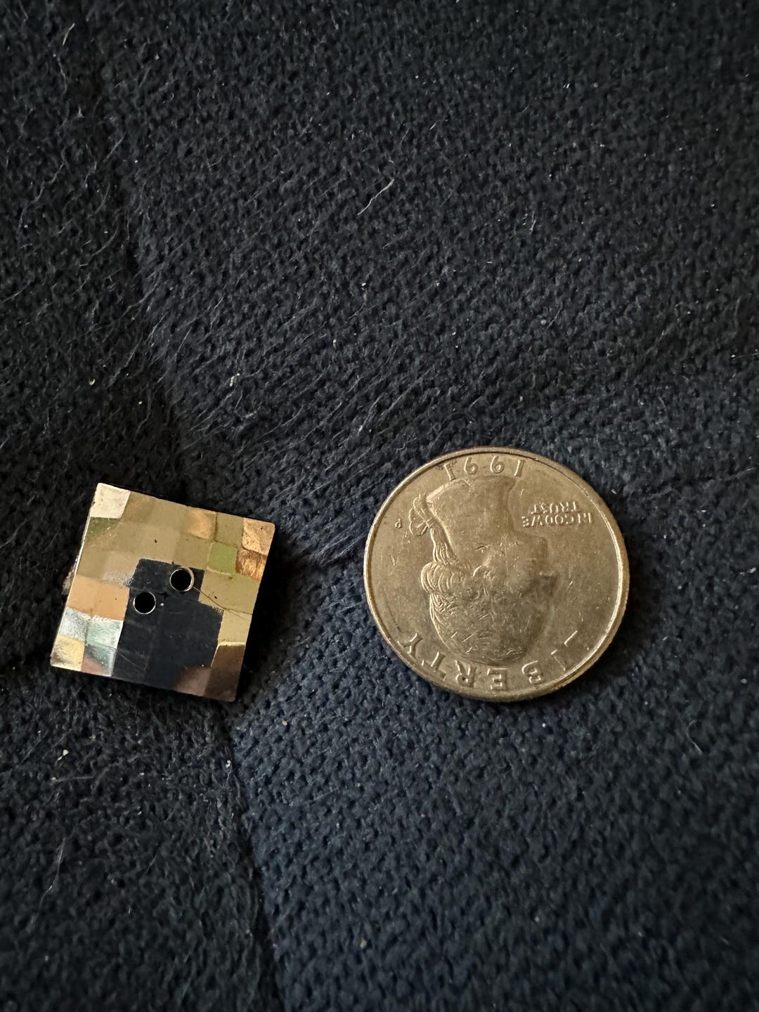 Vintage Mirrored Buttons: Set of 8 - Etsy