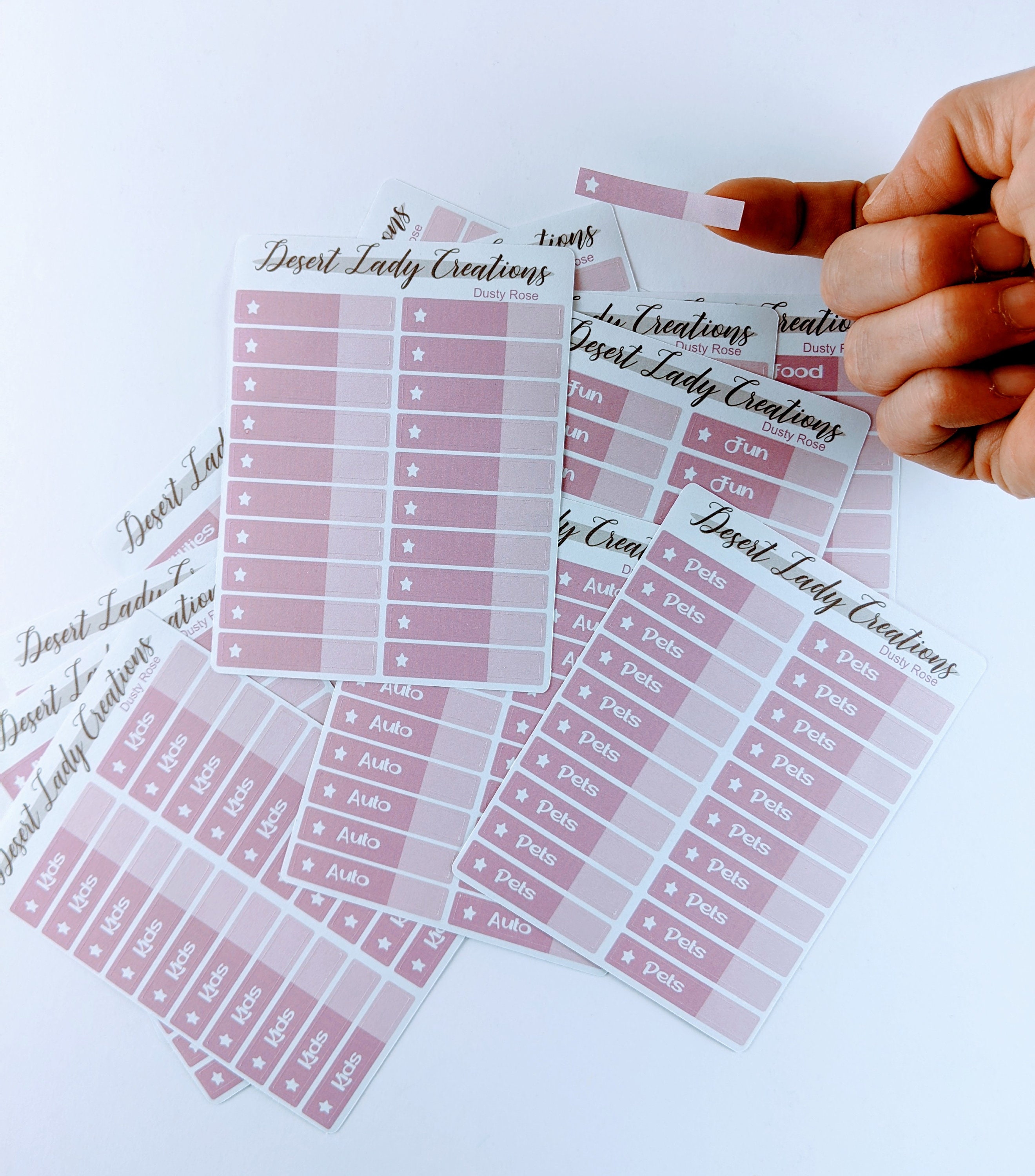 BUDGET STICKERS | Expense Tracking Stickers | Budget Category Stickers ...