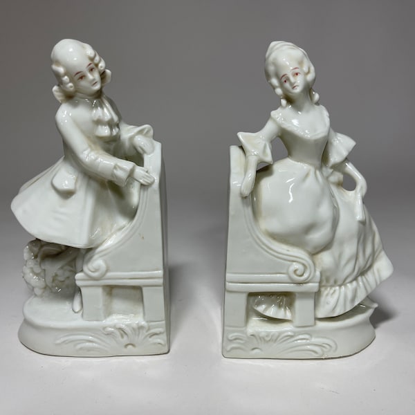 Porcelain Bookends - Etsy