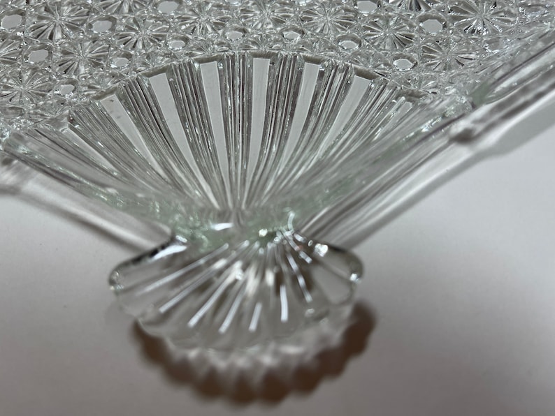 Vintage Glass Fan Plate - Etsy