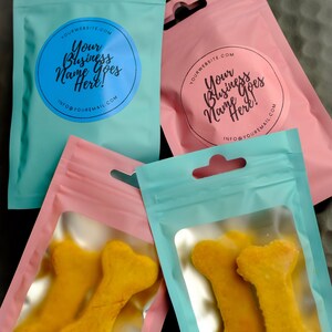 Promote Your Business With Dog Treats & Custom Labels - Black/white - Etsy