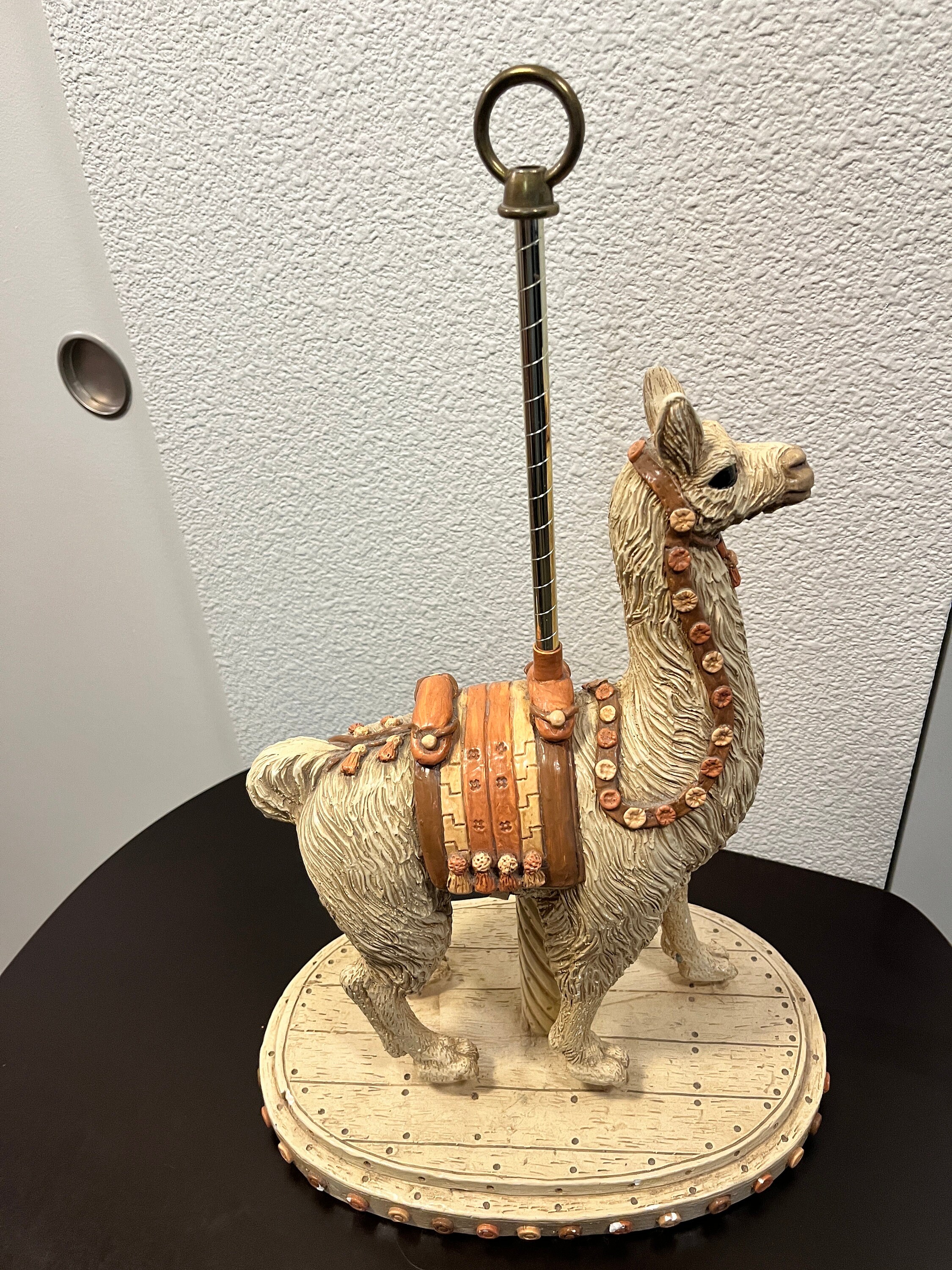 Vintage Ceramic Llama Carousel Statue 19 - Etsy