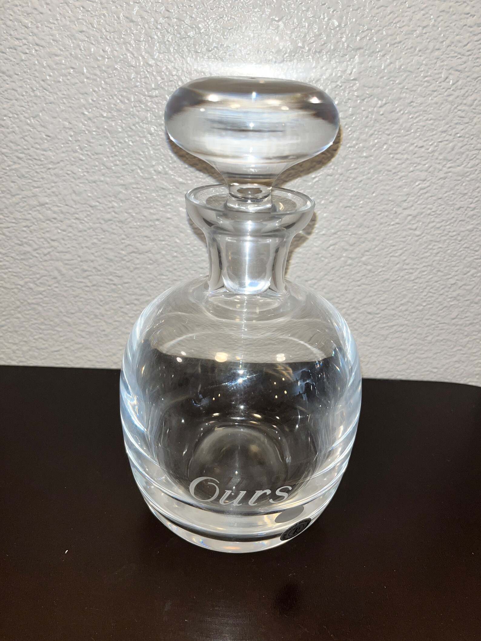 Vintage Barware Antique Hand Blown Heavy Lead Crystal Decanter Poland ...
