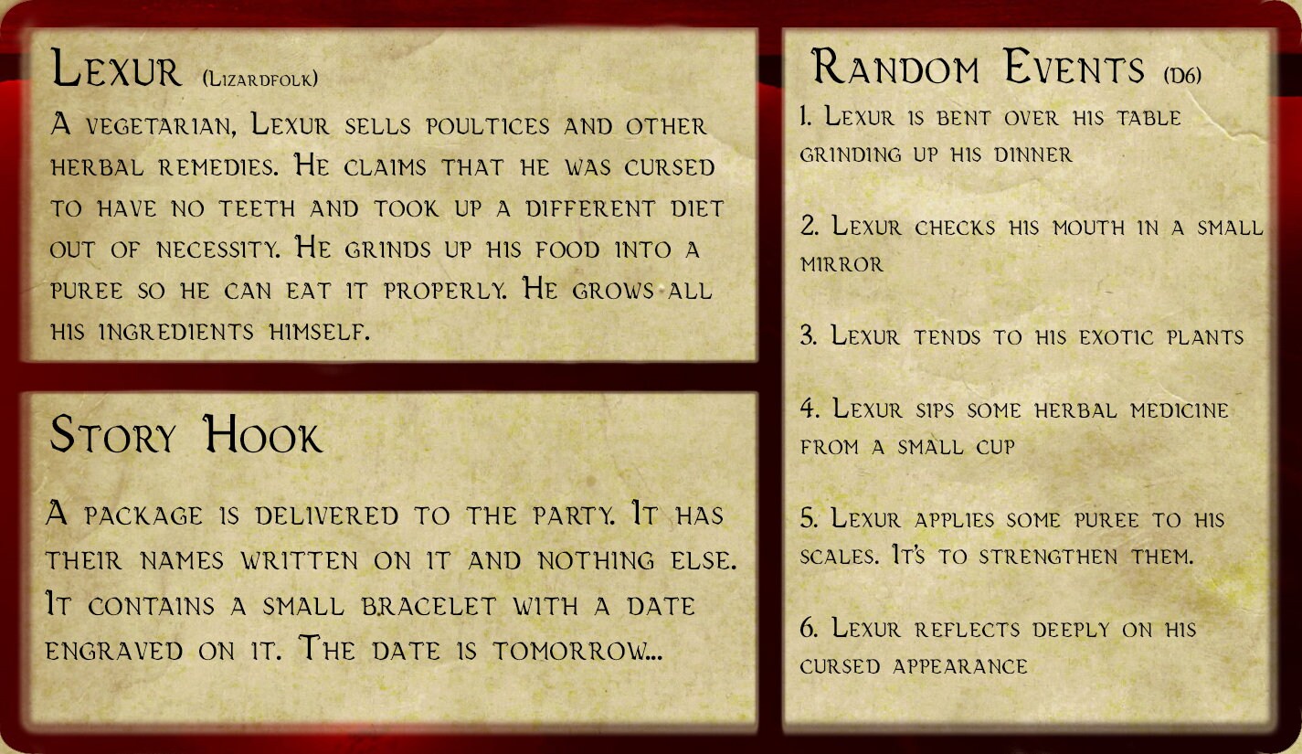 Enhance Your RPG Adventure With D&D NPC Digital Reference Cards Must ...