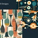 Midcentury Modern Scrapbook Paper: 30 Digital Designs (12x12in) - Etsy