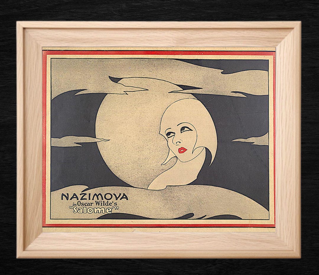 Oscar Wilde's Salome 1922 Movie Poster Wall Art Digital Download ...