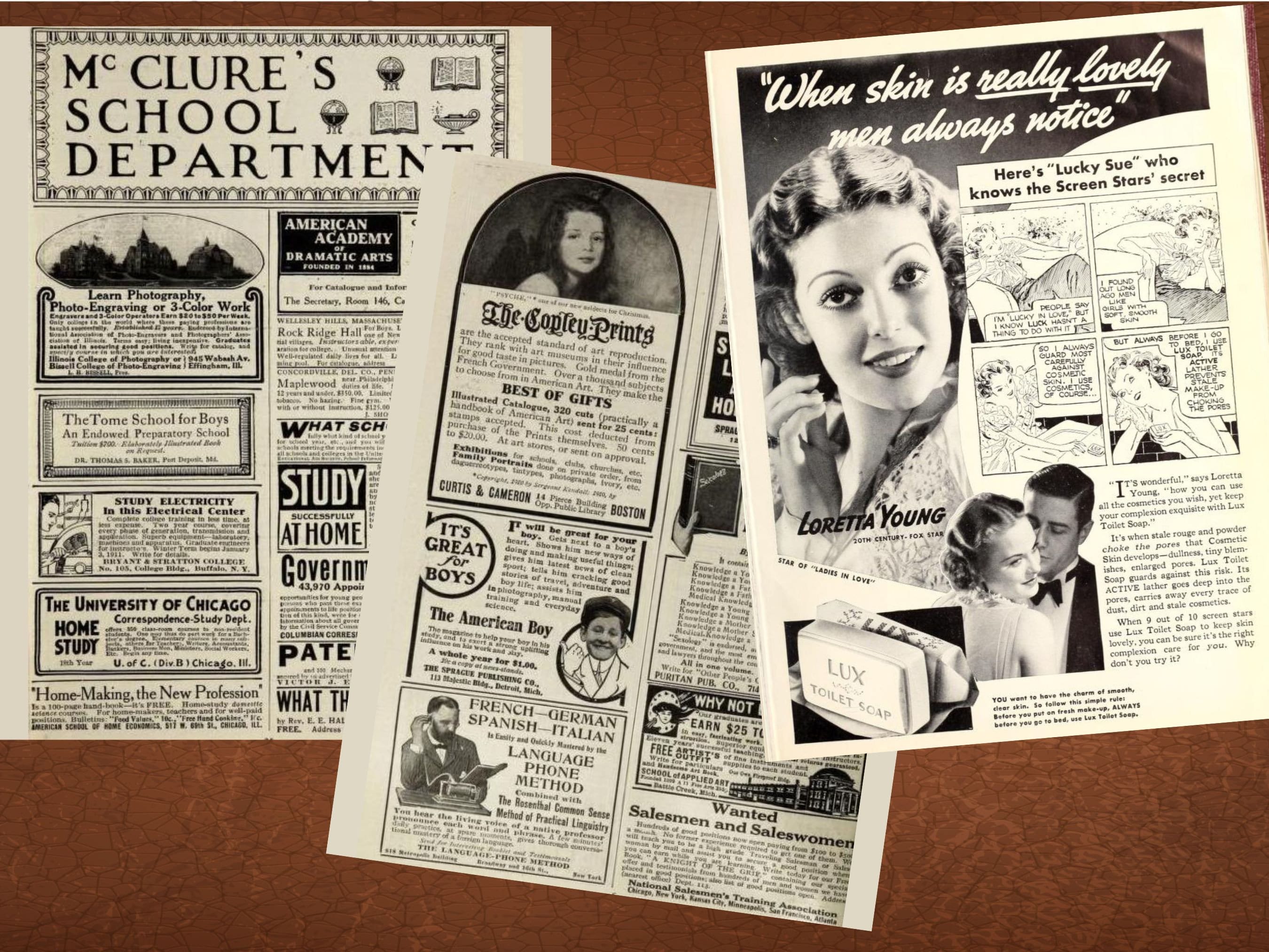 Vintage Magazine Ad Pages 1900s to 1930s Plus Ephemera, 15 Images ...