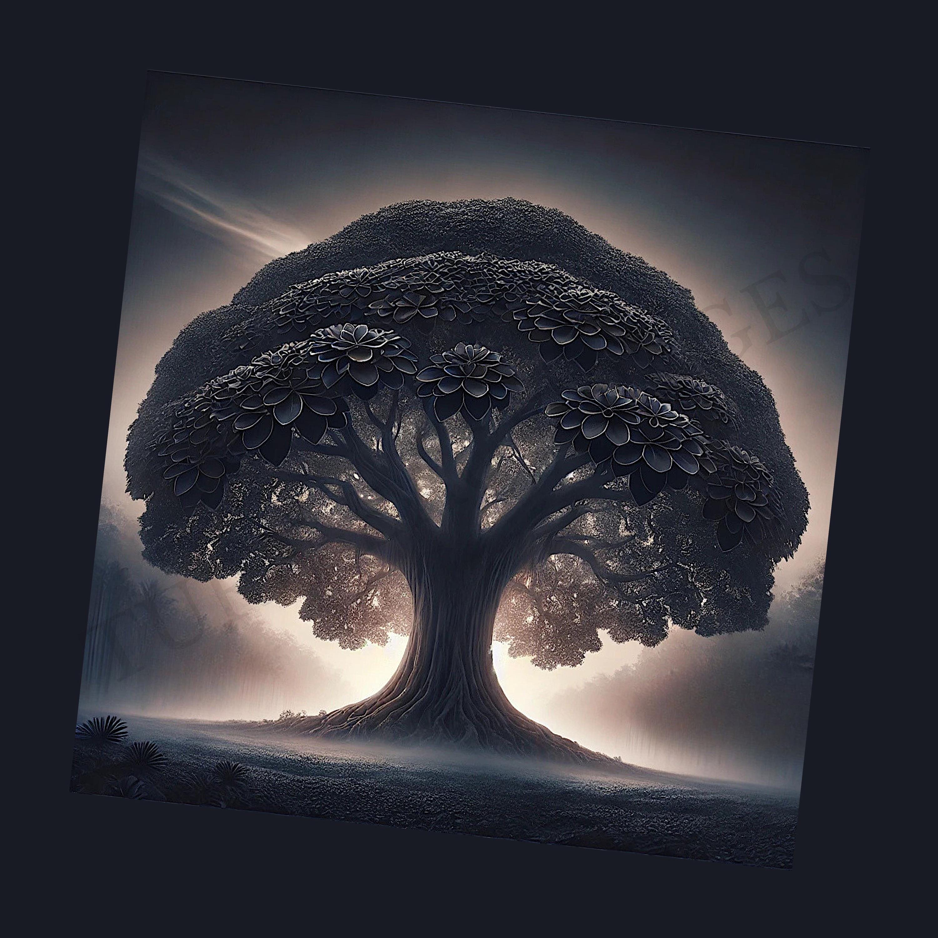Magical Tree Wall Art Instant Download in 5 Sizes, Commercial Use ...
