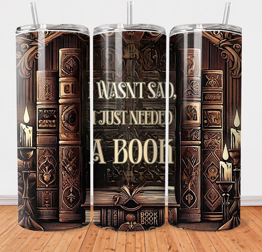 Book Lovers Tumbler Sublimation Wrap 20 Oz Skinny, Seamless, Instant ...