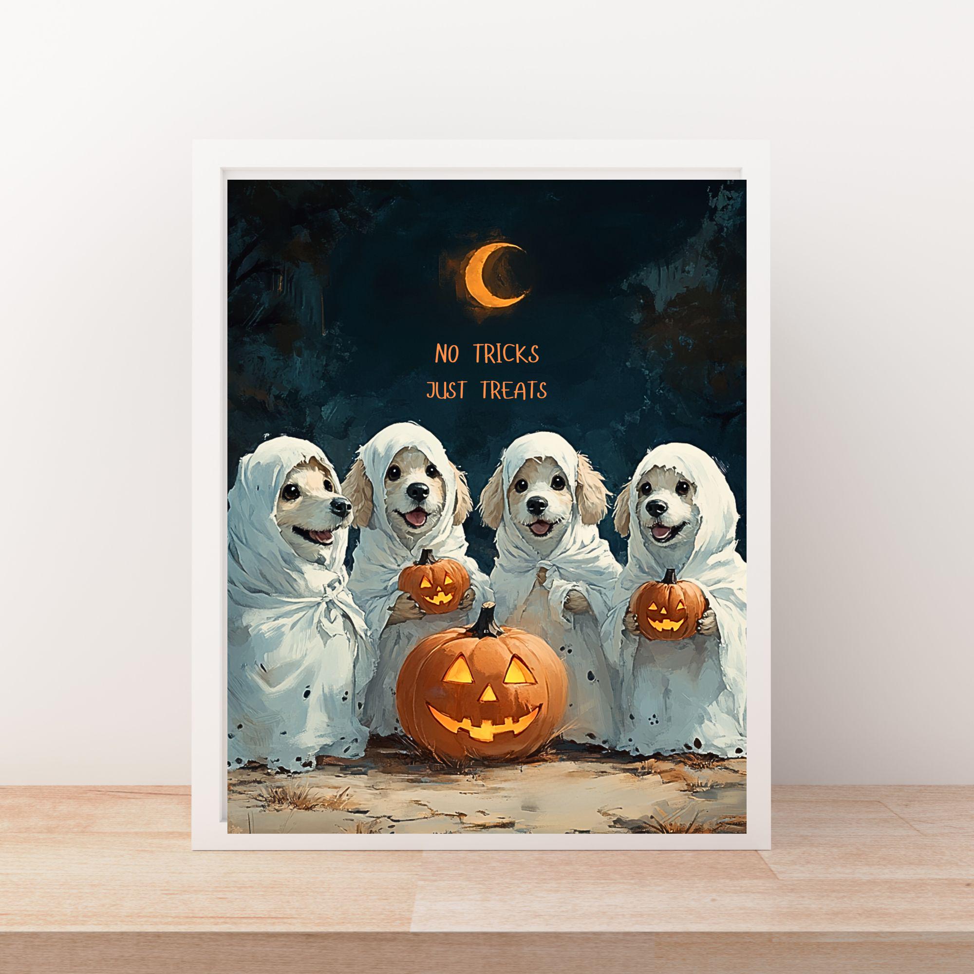 No Tricks Just Treats PNG Halloween Graphic, Commercial Use Available ...