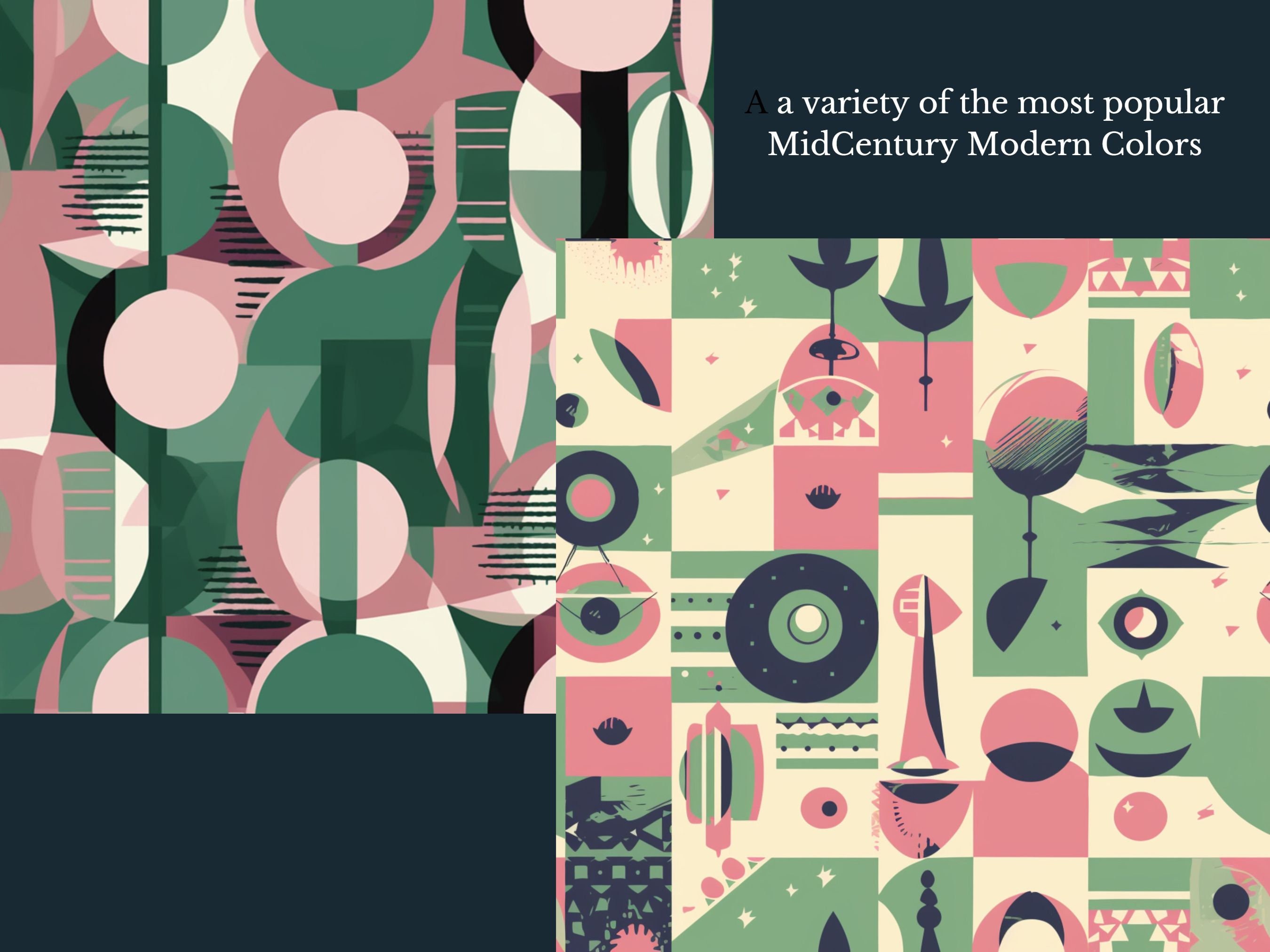 Midcentury Modern Scrapbook Paper: 30 Digital Designs (12x12in) - Etsy