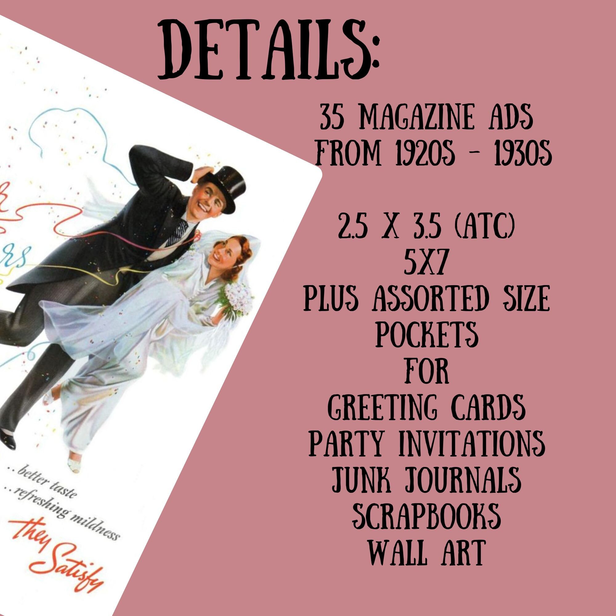 Vintage Ads Digital Pack: 1920s-1930s Printables for Art, 35 Images ...
