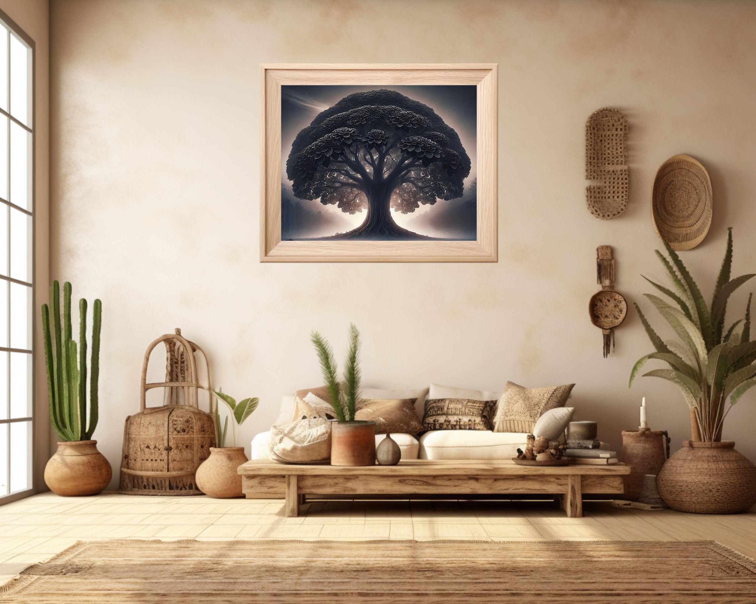 Magical Tree Wall Art Instant Download in 5 Sizes, Commercial Use ...