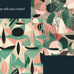 Midcentury Modern Scrapbook Paper: 30 Digital Designs (12x12in) - Etsy