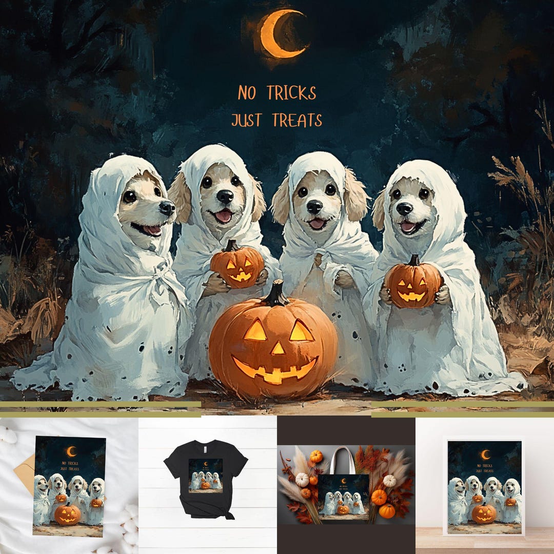 No Tricks Just Treats PNG Halloween Graphic, Commercial Use Available ...