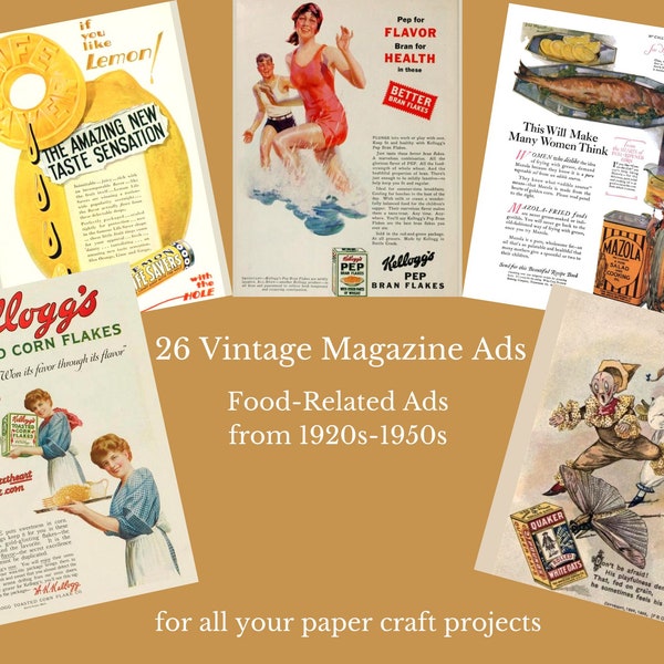 Vintage Magazine Ads - Etsy