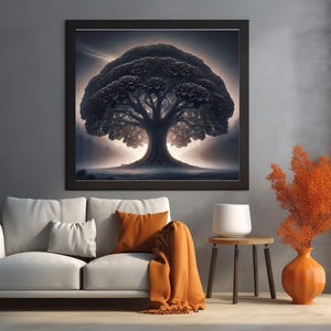 Magical Tree Wall Art Instant Download in 5 Sizes, Commercial Use ...