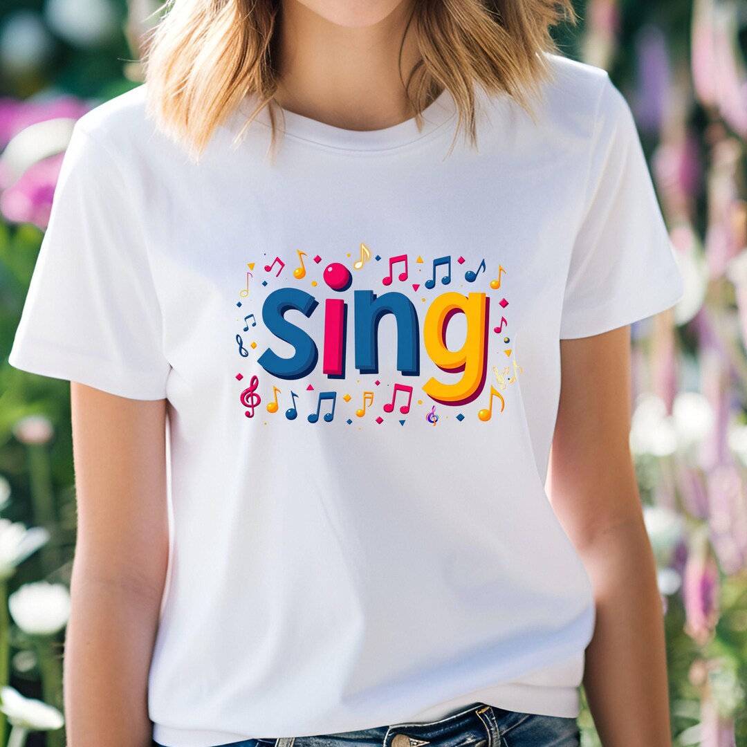 Sing Clipart: Music Lover Gift, POD & Sublimation Design (digital ...