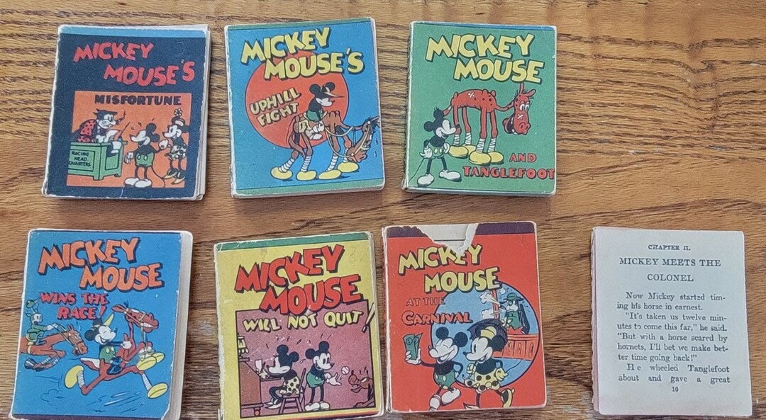 Mickey Mouse 1934 Mini Books - Etsy