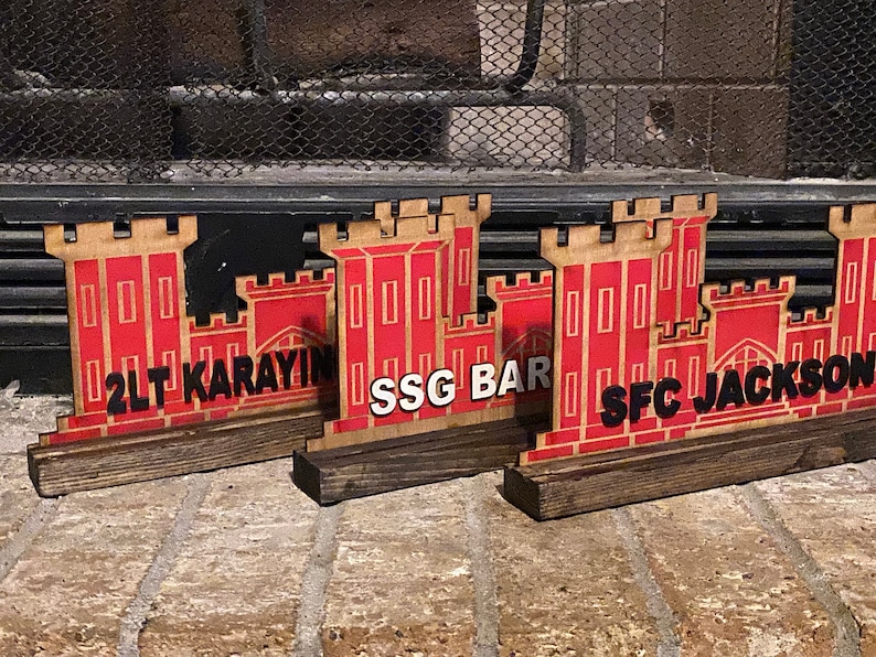 Desk Name Plate, Custom Name Plate Sign With 3 Coin Holder or Business ...