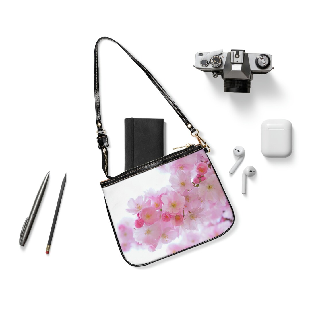 Small Shoulder Bag Pink Cherry Blossom, Small Purse, - Etsy
