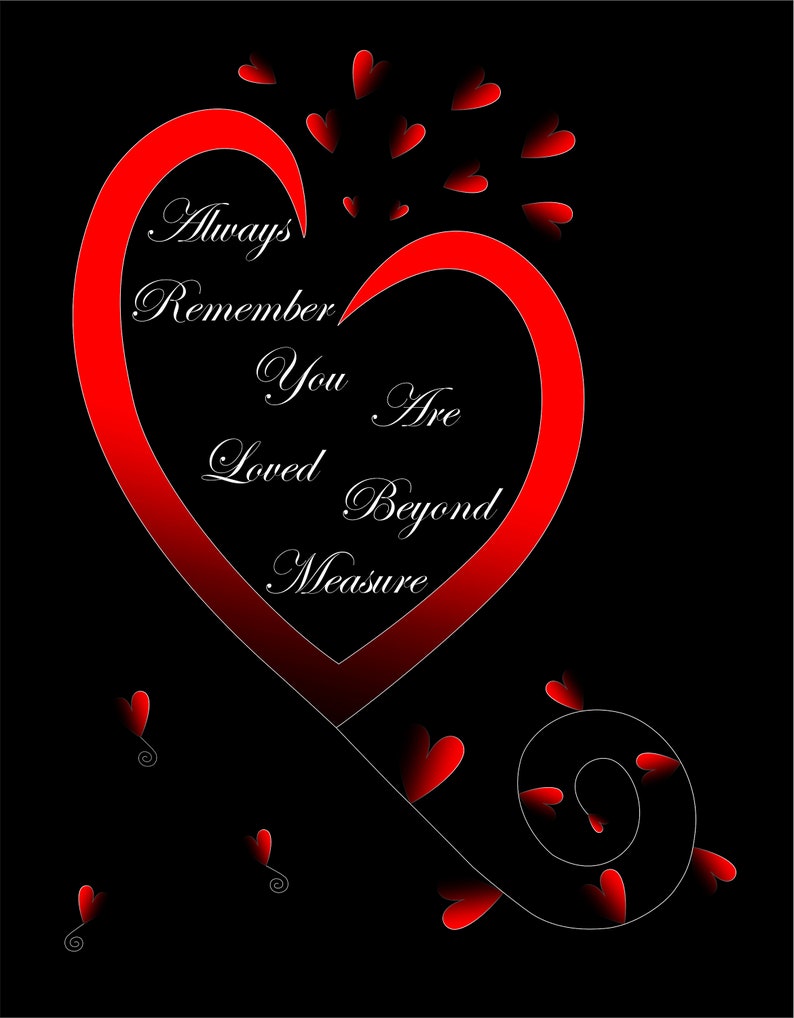 Swirling Hearts Let the One Your Love Know How Much They Mean to You ...