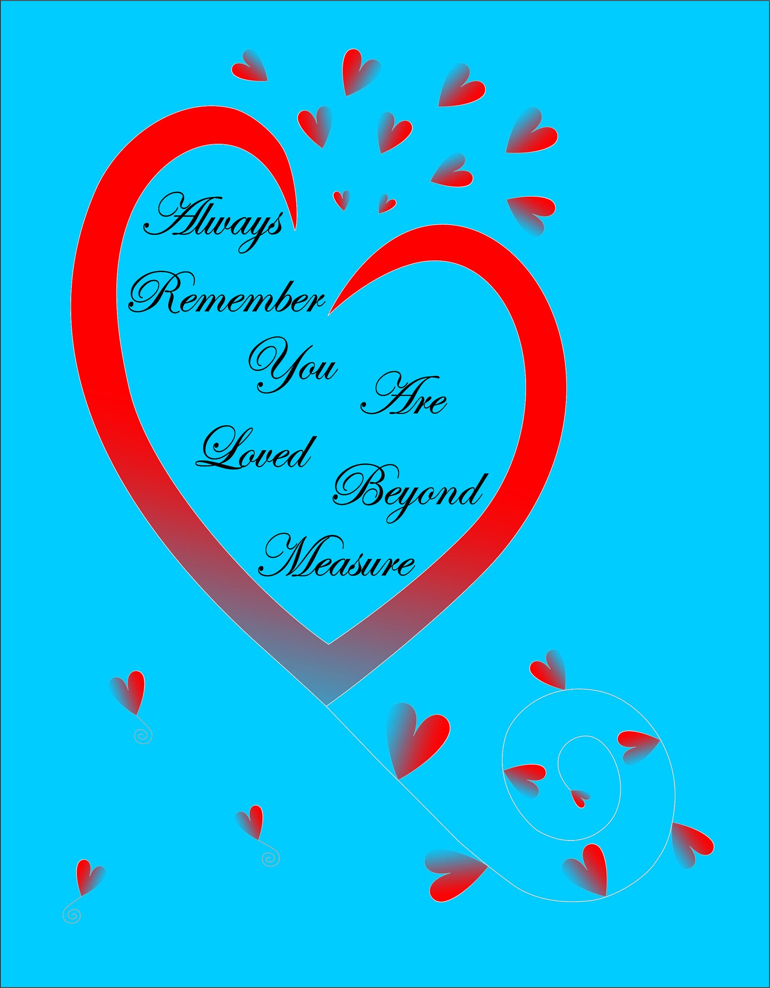 Swirling Hearts Let the One Your Love Know How Much They Mean to You ...